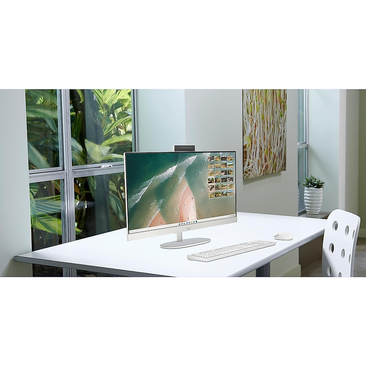 HP 27 All-in-One Touch Desktop 2TB SSD 64GB RAM Win 11 PRO (Intel 13th gen with 10 cores and Turbo Boost to 4.60GHz, 2 TB SSD, 64 GB RAM, 27-inch FullHD Touchscreen) PC Computer Essential Pavilion