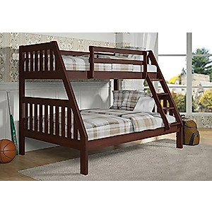 Donco Kids Austin Mission Twin Over Full Cappuccino Bunkbed