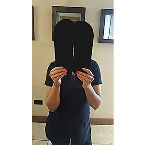 Deluxe 30Pairs(60Feets) Spray Tan Feet Pads Protectors PRO Sunless Airbrush Spray Tanning Tent Foot Protection (Black)