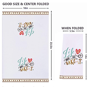 LXOMILL Funny Kitchen Towels, Baking Gifts for Women, Baker Gift, Funny Baking Cooking Towels, Baking Funny Dish Towels