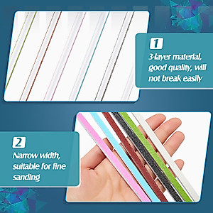 Maxdot 120 Pcs Sanding Sticks Include 30 Sanding Twigs 40 Polishing Sticks and 50 Sanding Sticks Matchsticks, Sanding Tools for Tight Spaces Modeling Tools for Plastic Models Wood Hobby Craft Art