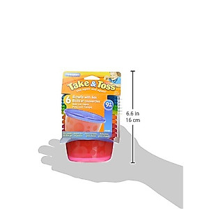 First Years Take&Toss Bowl with Lid, 6 Count