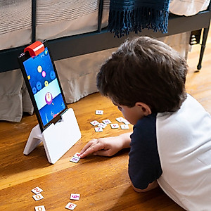 Osmo - Genius Words for iPhone, iPad & Fire Tablet - Ages 6-10 - Interactive Letter Recognition,Phonics,Sight Words & Spelling - Educational Learning Games - STEM Toy - Boy & Girl (Osmo Base Required)