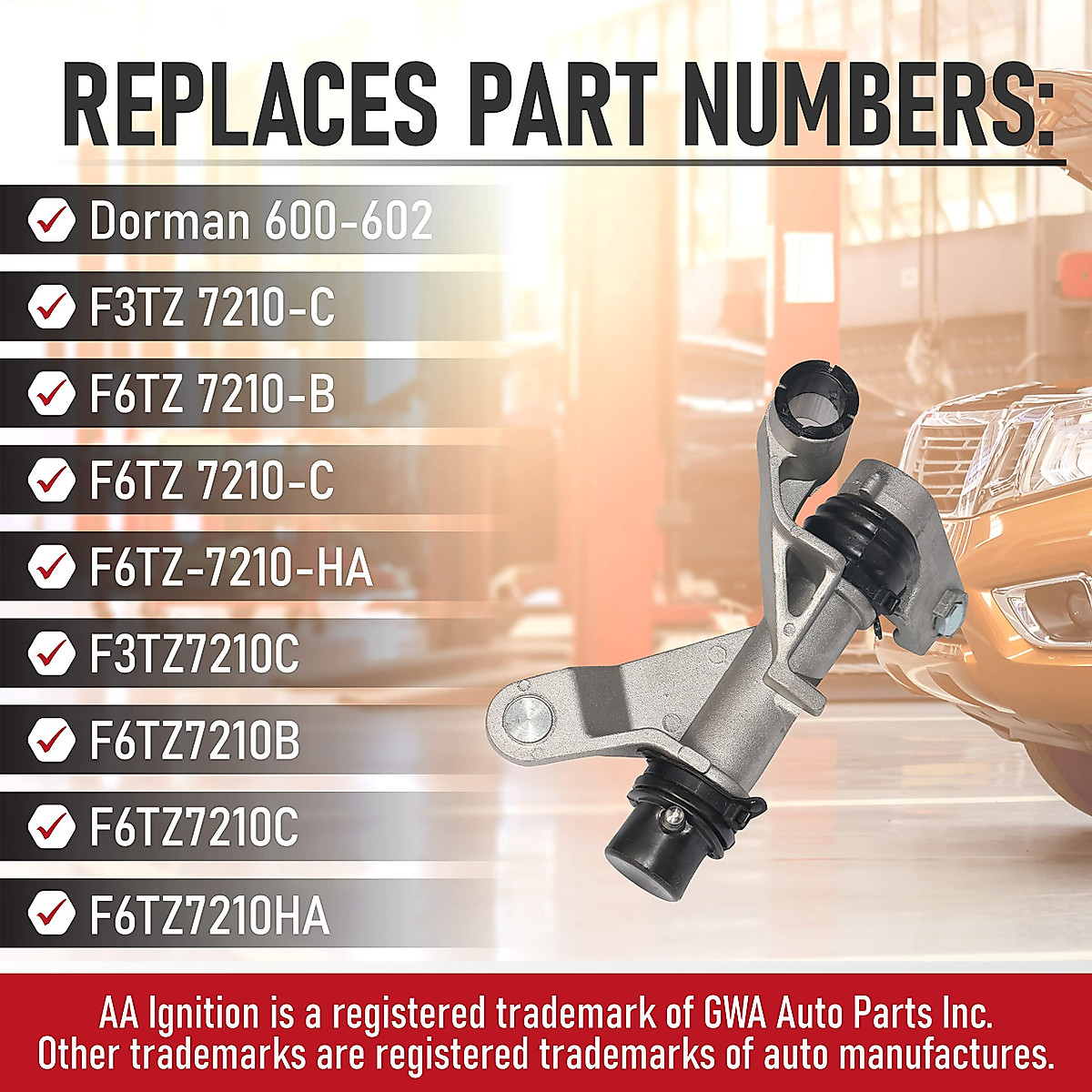 4WD Transfer Case Lower Shift Linkage - Replaces F3TZ 7210-C, 600-602, 600602 - Compatible with Ford Vehicles - 92-96 Bronco, F150, 92-1999 F-250, 97 F250 HD, 92-97 F350-4x4 Control Level Arm