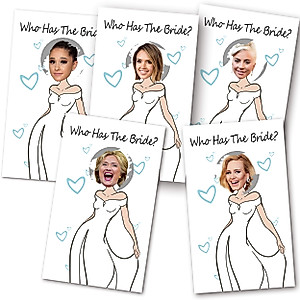 ukebobo 33 Cute Bridal Shower Games - Scratch Off Bridal Shower Game.Funny Bachelorette Party Games - Who Has The Bride - 33 Sheets