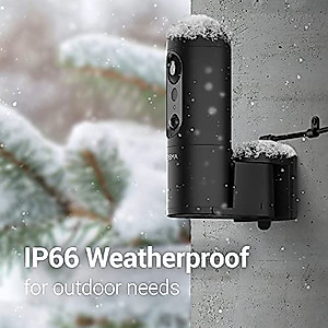 BOSMA EX Pro Wired 2K Security Camera Outdoor, 2.4 GHz WiFi, Auto Spotlight & Person Tracking, PIR Motion Detection, Color Night Vision, 2-Way Talk, Free Cloud Storage, Compatible with Alexa