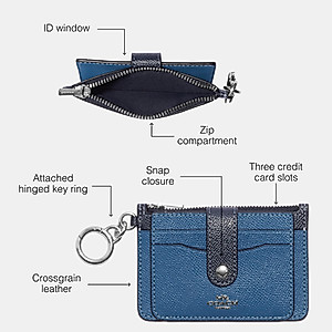 Coach Contrast Trim Attachment Card Case