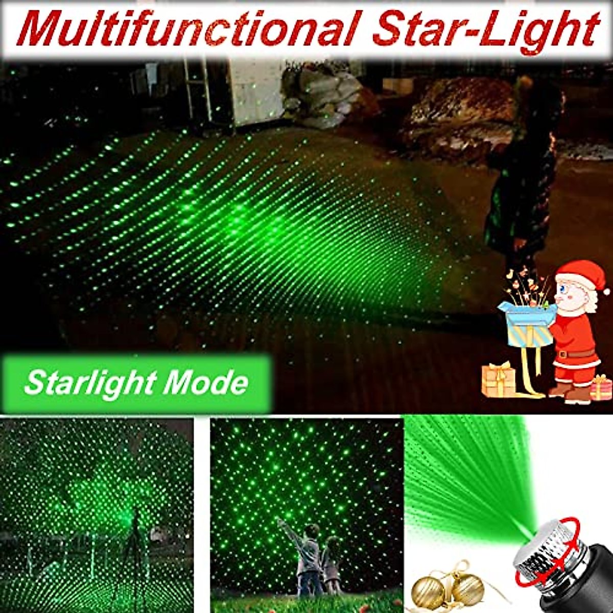 Green Laser Pointer High Power, High Power Laser Pointer Long Range Strong Green Laser Light Pointer USB Rechargeable Lazer Pointer Pen for Presentations Teaching Astronomy Hunting High Laser Pointer