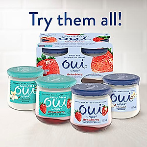 Oui by Yoplait French Style Strawberry Whole Milk Yogurt, 5 OZ Jar