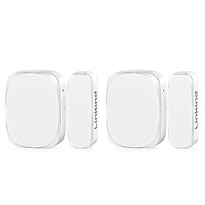 Linkind Door Window Sensor, Zigbee-White, for Use with Linkind Home Security System, Automation with Linkind Smart Zigbee LED Lights, Linkind Hub Required (NOT Included), 2-Pack