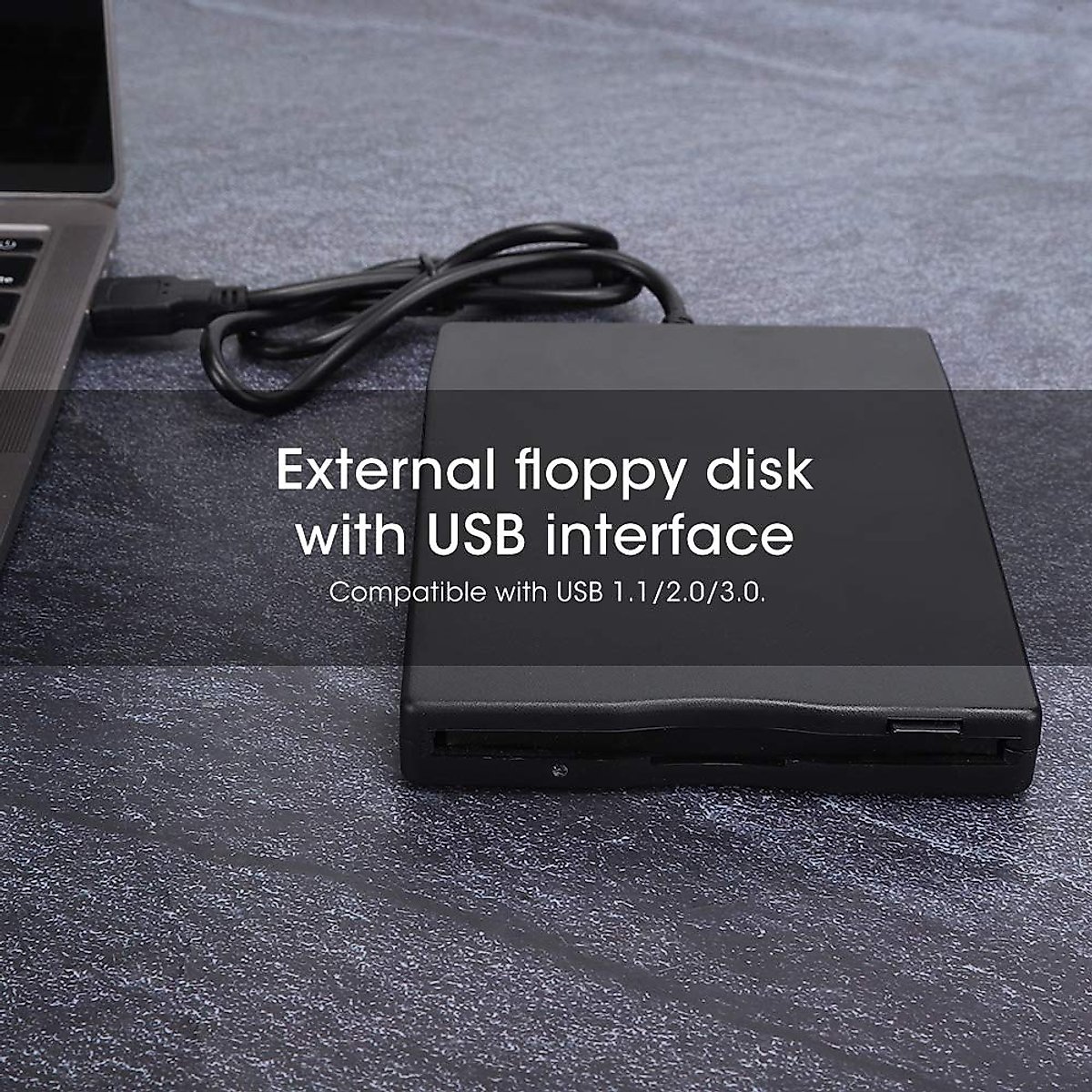 External Floppy Disk Drive,3.5" 720k Card Reader Drives Compatible with USB 1.1/2.0/3.0, USB Floppy Disk for Desktop and Laptop Computers