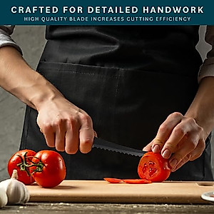 Home Hero 2 Pcs Tomato Knife with Sheath - High Carbon Stainless Steel Chopping Knife with Ergonomic Handle - Razor-Sharp Multi-Purpose Kitchen Knife for Chopping Vegetable and Cooking