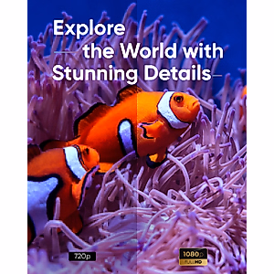 NOMVDIC X300 Smart Portable Projector,16W Harman Kardon Speakers, 1080P FHD Video Projector, 300 ANSI Outdoor Movie Projector, Wireless WiFi & BT, 110" Big Screen, Battery Built-in 6H Music/ 3H Video