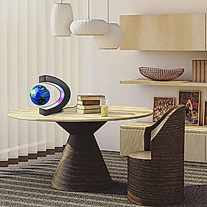 Gifts for Men, Graduation Gifts for Him, Birthday Gifts for Kids, REHAVE Magnetic Levitation Floating World Map Globe with C Shape Base, LED Light Lamp - Gifts for Boss, Boyfriend, Fathers Day Gifts