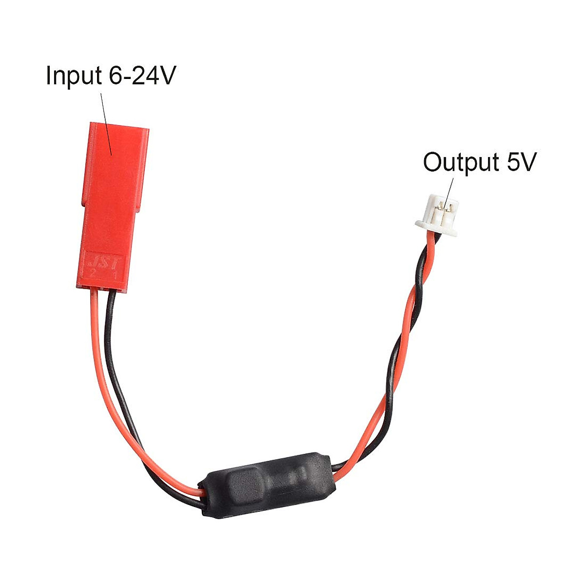 Wolfwhoop PW-D Control Buck Converter 6-24V to 5V 1.5A Step-Down Regulator Module Power Inverter Volt Stabilizer
