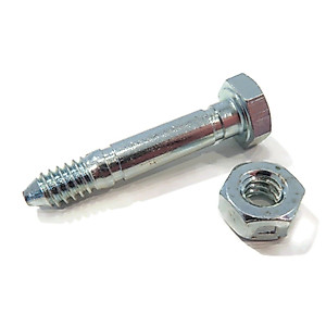 The ROP Shop | Pack of 10 - Shear Pin Bolt & Nut for John Deere AM123342, Stiga 1812900501 Snow