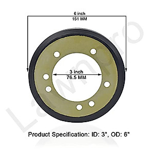 7600135YP 04743700 Friction Wheel & Drive Disc Compatible with Ariens MTD Troy-Bilt Snowblowers & mowers Replaces for 00170800 00300300 53103 57423 7053103 7600135 AM122115 240-394 09475300