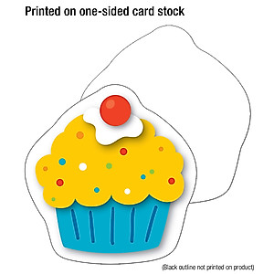 Carson Dellosa – Cupcakes Mini Colorful Cut-Outs, Classroom Décor, 36 Pieces