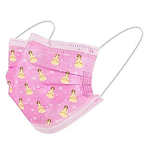 Sudopo Kids Disposable FACE Masks 50 Pieces (5 Packs of 10 RESEALABLE Bags) (Girls)