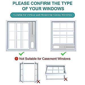 Portable Air Conditioner Window Vent Kit with Coupler, Adjustable Vertical or Horizontal Window Sliding Seal Plates for AC Unit, Suitable for 5.9 inches Exhaust Hose