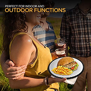 Stock Your Home 9” Paper Plate Holder in Black (12 Count) - Paper Plate Holders Plastic Heavy Duty - Plastic Paper Plate Holder - Woven Paper Plate Holder - Paper Plate Holders Reusable