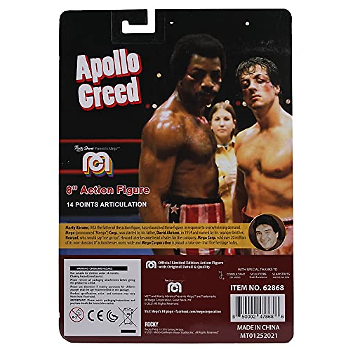 Mego Rocky: Apollo Creed 8" Action Figure Multicolor