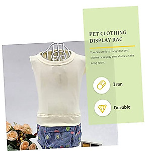 BCOATH 1pc Clothing Display Stand Figurine Display Shelf Wall Hangers for Clothes Manikins for Clothing Doll Dress Mannequin Pet Clothes Hanging Rack Pet Apparel Rack Dog Clothing Hanger