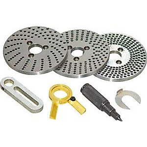 Rotary Table 6" H&V + Steel Dividing Plates - Milling Indexing Kit With Manual