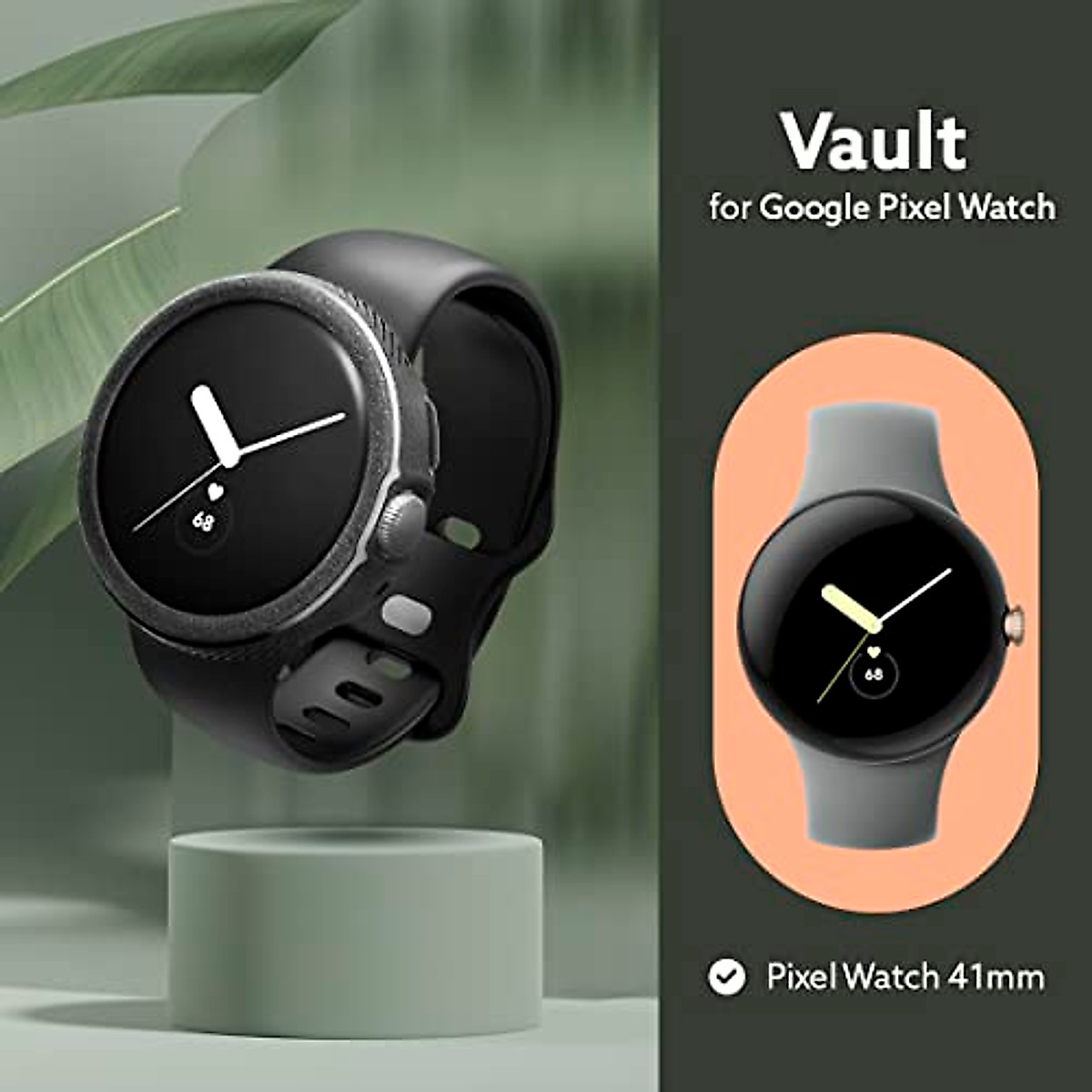 Caseology Vault Designed for Google Pixel Watch Case (2022) - Matte Black
