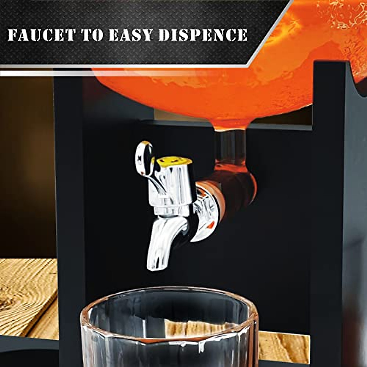 Football Whiskey Decanter Set with Glasses Spout 4Chiller,Whiskey Decanter Sets for Men,Whiskey Set Gifts for Men,Birthday Gifts for Men Gifts for Dad Gifts for Him Boyfriend,Alcohol Tequila Decanter