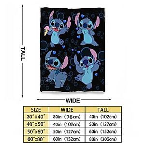 Anime Cartoon Blanket Throw Soft Cozy Fleece Blankets for Couch Bed Sofa 40x50 Inches