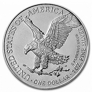 2022 No Mint Mark American Silver Eagle .999 Fine Silver with our Certificate of Authenticity Dollar US Mint Uncirculated