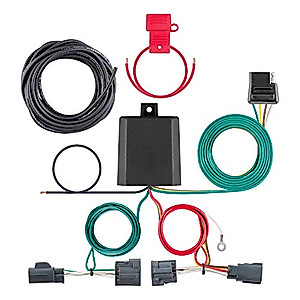CURT 56334 Vehicle-Side Custom 4-Pin Trailer Wiring Harness, Fits Select Dodge Nitro, Jeep Liberty , Black