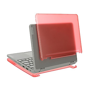 mCover Hard Shell Case ONLY Compatible for 2023~2024 11.6" Lenovo Chromebook 300E Yoga Gen4 / 100E Gen 4 Laptop (NOT fitting ANY other Lenovo models) - Black