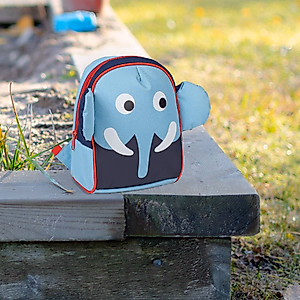 Class Collections Baby Blue Elephant Animal Water Resistant Preschool Backpack