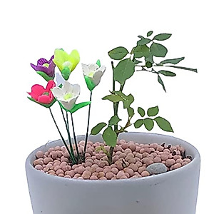 Ray 1979 Miniature Dollhouse Fairy Garden Accessories 5 pcs Set for DIY Decorations, Mini Figurines for Mini Garden, Terrarium, Bonsai, Cactus, Moss Landscape (Flower 5 Pcs)