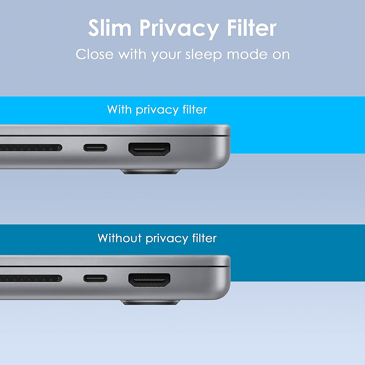 Laptop Privacy Screen Magnetic MacBook Pro 13 Inch (2016-2022, M1,M2) and MacBook Air 13 Inch(2018-2021, M1),Magnetic Removable Computer Screen Privacy Shield for Mac 13Inch