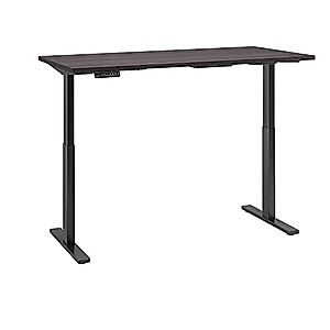 Bush Business Furniture Move 60 Series Height Adjustable Standing Desk, 60W x 30D, Storm Gray with Black Base