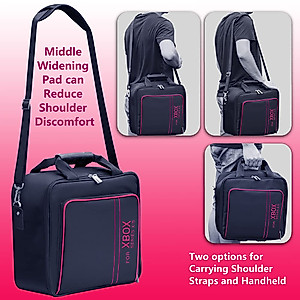 oamarando Carrying Case for XBOX ,Compatible with XBOX SERIES X/S, Travel Storage Bag for XBOX Controllers and Accessories,with Controller Protection Box (Black-Red)