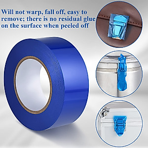 Frienda 2 Inch x 218.7 Yards Clear Removable Scratch Film Tape Roll Blue Tape Window Film Blue Surface Protective Film Self Adhesive Window Film, 2 Rolls