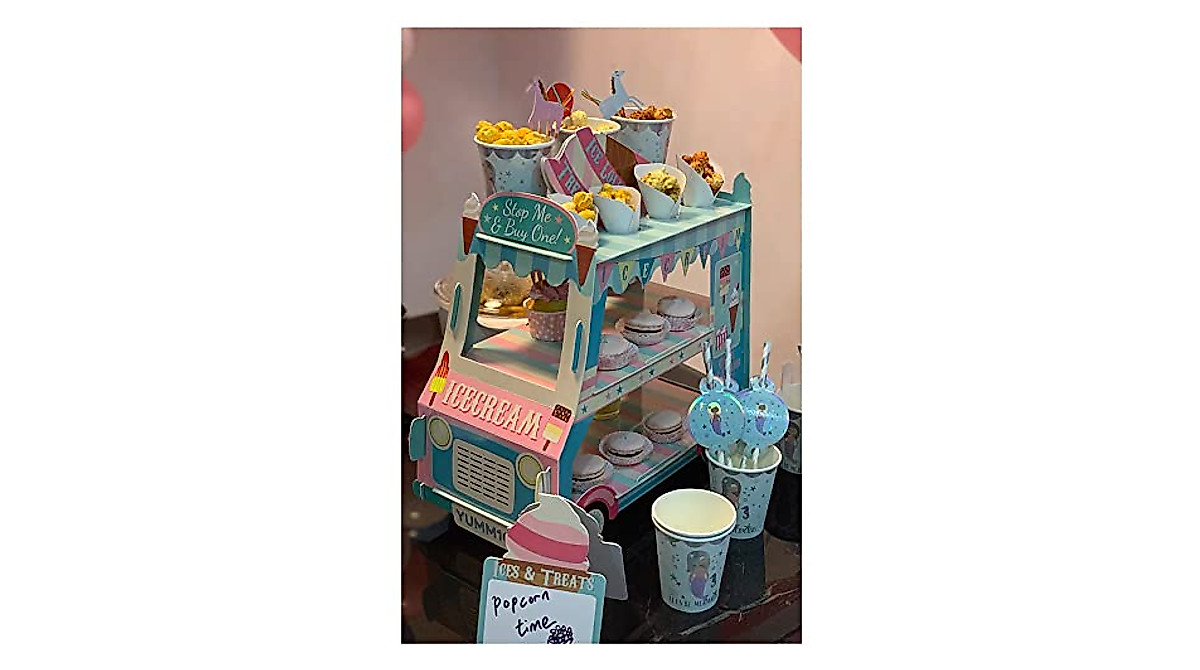 3 Tier Van Cake Stand,Ice Cream Truck Cart Decorations,Ice Cream Baby ...