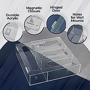 STORESIDE Acrylic Ziplock Bag Organizer - Plastic Bag Organizer - Ziplock Bag Organizer For Drawer - Compatible With All Brands - Mess Free Drawer