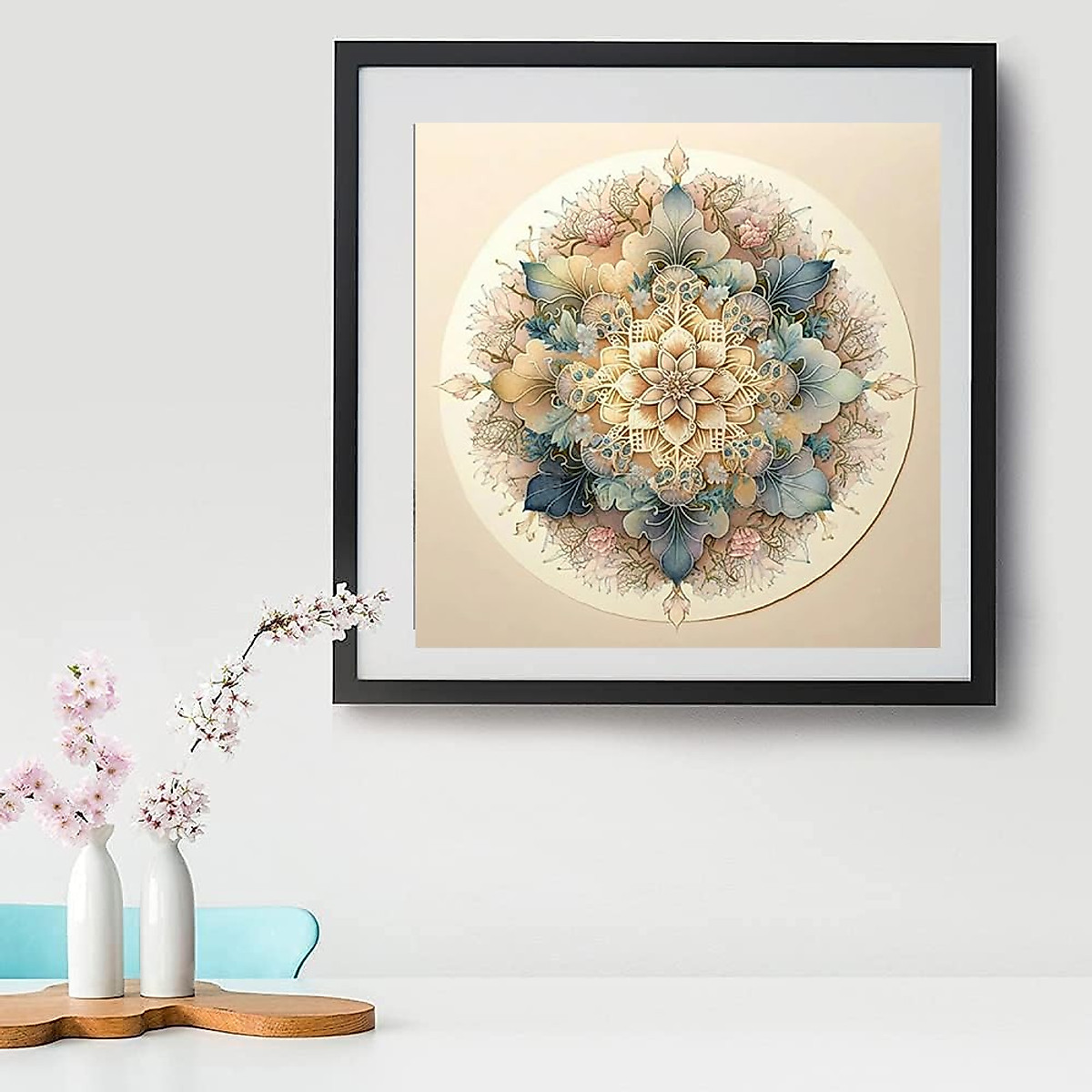 EIBEILI Diamond Painting Kits for Adults, Mandala DIY 5D Diamond Art Kits for Kids Diamond Dots for Adults Clearance Full Drill Crystal Craft Kits for Home Wall Decor Gifts 11.8x11.8 inch