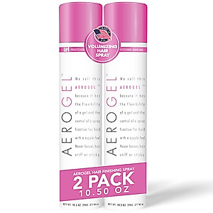 TRI Design Aerogel Hair Spray - Extra Hold, Firm Hold for Women and Men, Travel, Volume Fixer & Non-Sticky Hairspray (10.5oz, Pack of 2)