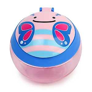 Skip Hop Plastic Baby Snack Container, Zoo Snack Cup, Butterfly