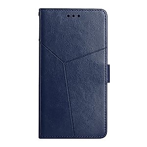 Fansipro Wallet Folio Case for Oppo RENO2 F, Premium PU Leather Slim Fit Cover for RENO2 F, 2 Card Slots, 1 Transparent Photo Frame Slot, Oil-Proof, Indigo [1 Piece]
