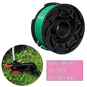 YWNYT SF-080 Replacement Spool for Black and Decker String Trimmer Spool Single Line 20ft 0.080" GH3000 LST540 GH3000R LST540B