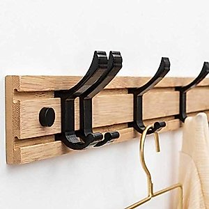 CUBE TECH Wall Mounted Coat Rack for Hanging Coats, Key, Umbrella and Hats