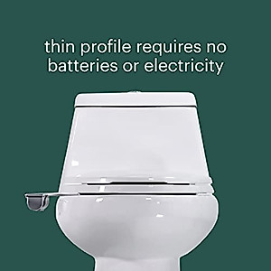 Brondell Bidet - Thinline SimpleSpa SS-150 Fresh Water Spray Non-Electric Bidet Toilet Attachment in White with Self Cleaning Nozzle