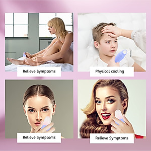 Silicone Holder Mold for Face & Eye Puffiness Relief Lift Mini Beauty Tool Accessories for Travel Gift for Women Girls Valentine's Mother's Day Purple